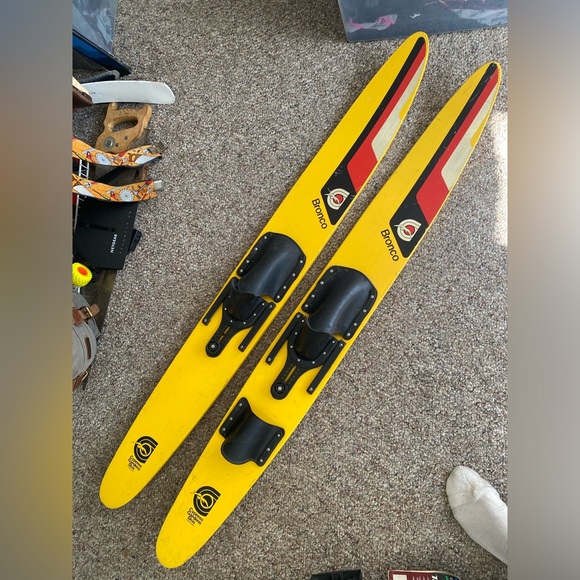 Games | Vintage Cypress Gardens Bronco Combo Wooden Water Skis 565 ...